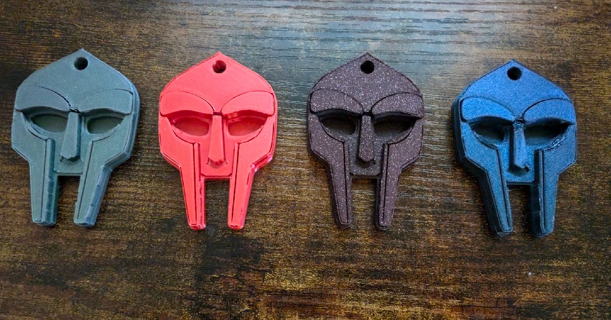 MF Doom Keychain von Missingno. | Kostenloses STL-Modell herunterladen ...