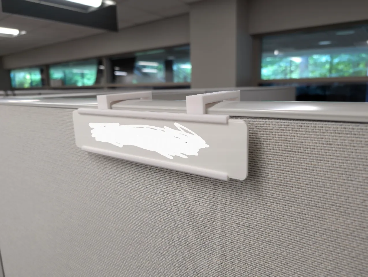 Cubicle nameplate holder by Ecksfactor | Download free STL model ...