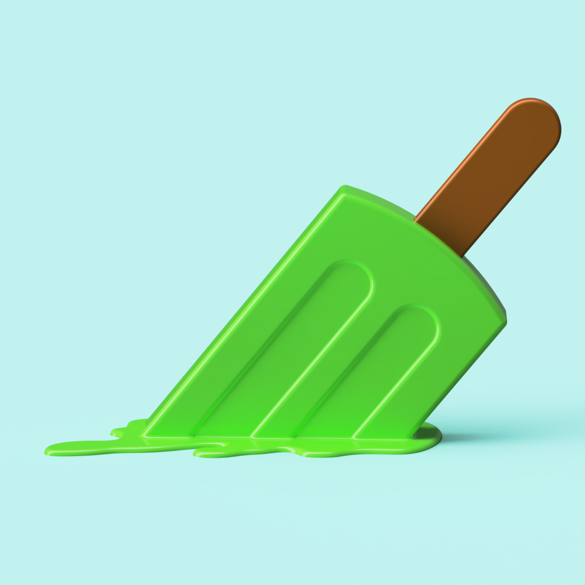 Melted Ice Cream Popsicle von Form 3D | Kostenloses STL-Modell ...