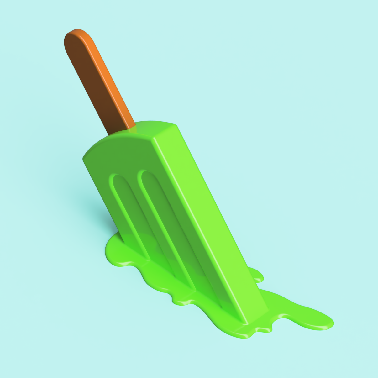 Melted Ice Cream Popsicle por Form 3D | Descargar modelo STL gratuito ...
