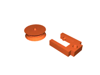 Pulley-Filament-Guide by Hanboli | Download free STL model | Printables.com