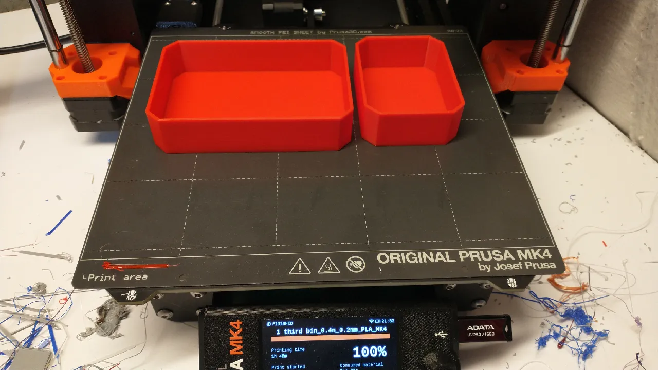 Milwaukee Packout 8 inch Container 2/3 size 1/3 height bin by Kloeless ...