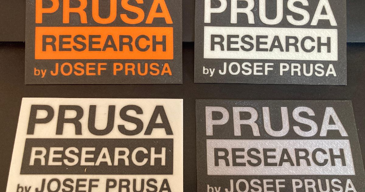 Prusa Research Logo Dual color by 3DEMS | Download free STL model ...