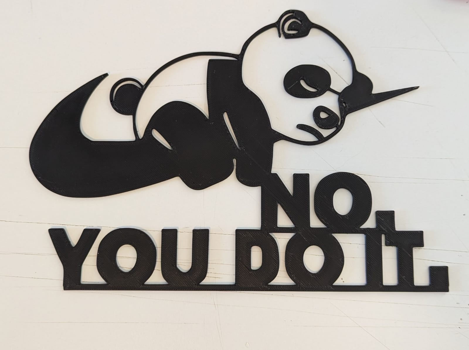 Panda wall art - lazy panda by Shalev Neu | Download free STL model ...