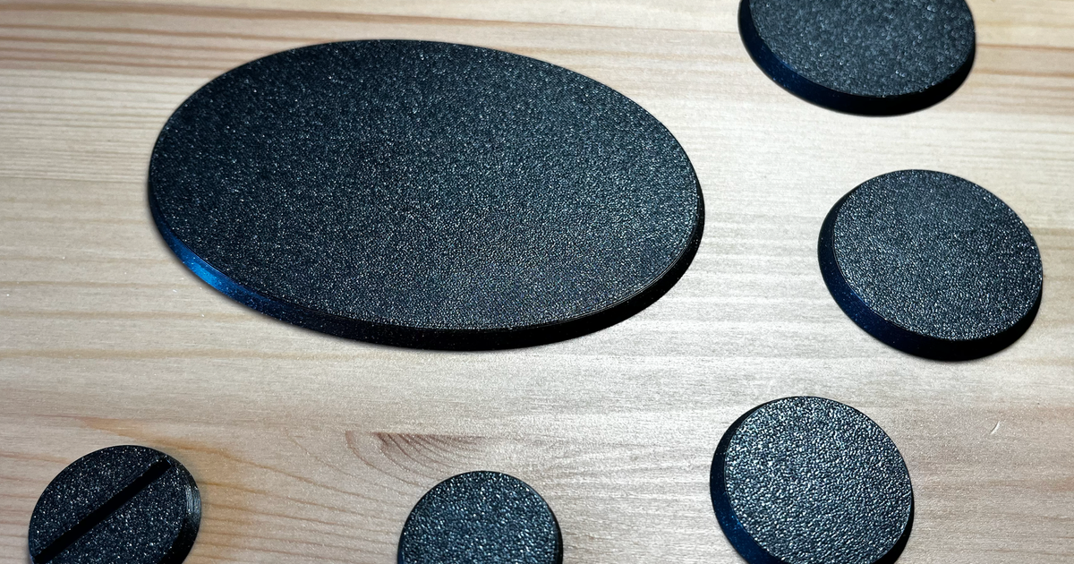 Round and oval bases for Warhammer 40k and AoS by Jakub | Download free ...