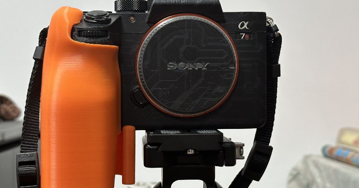 sony a7r3 comfortable grip V2.0 by elbowsword | Download free STL model | Printables.com