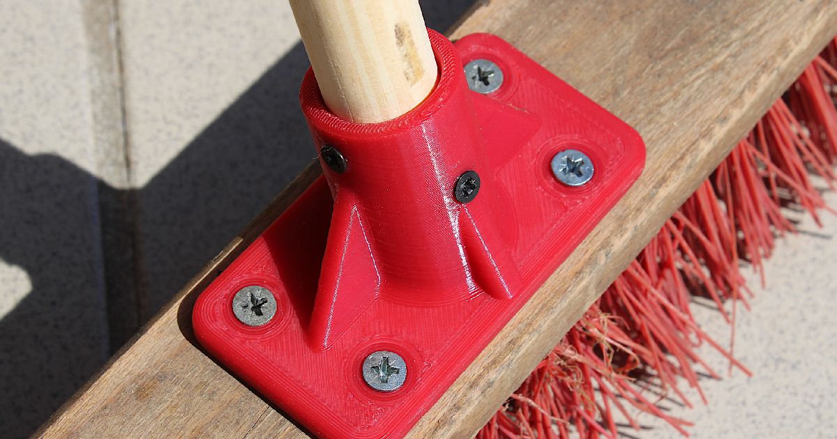 Broom Handle Mount Bracket | frugal remix by moWerk | Download free STL ...