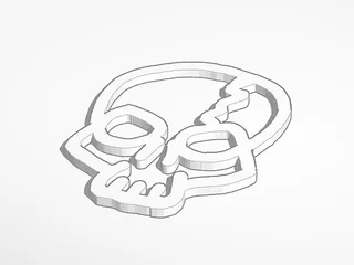 2D Skull by Print._.Core | Download free STL model | Printables.com