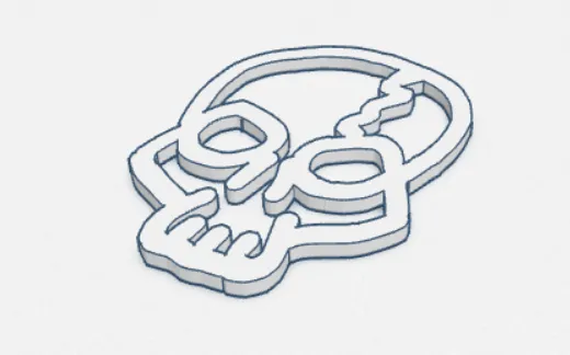 2D Skull by Print._.Core | Download free STL model | Printables.com