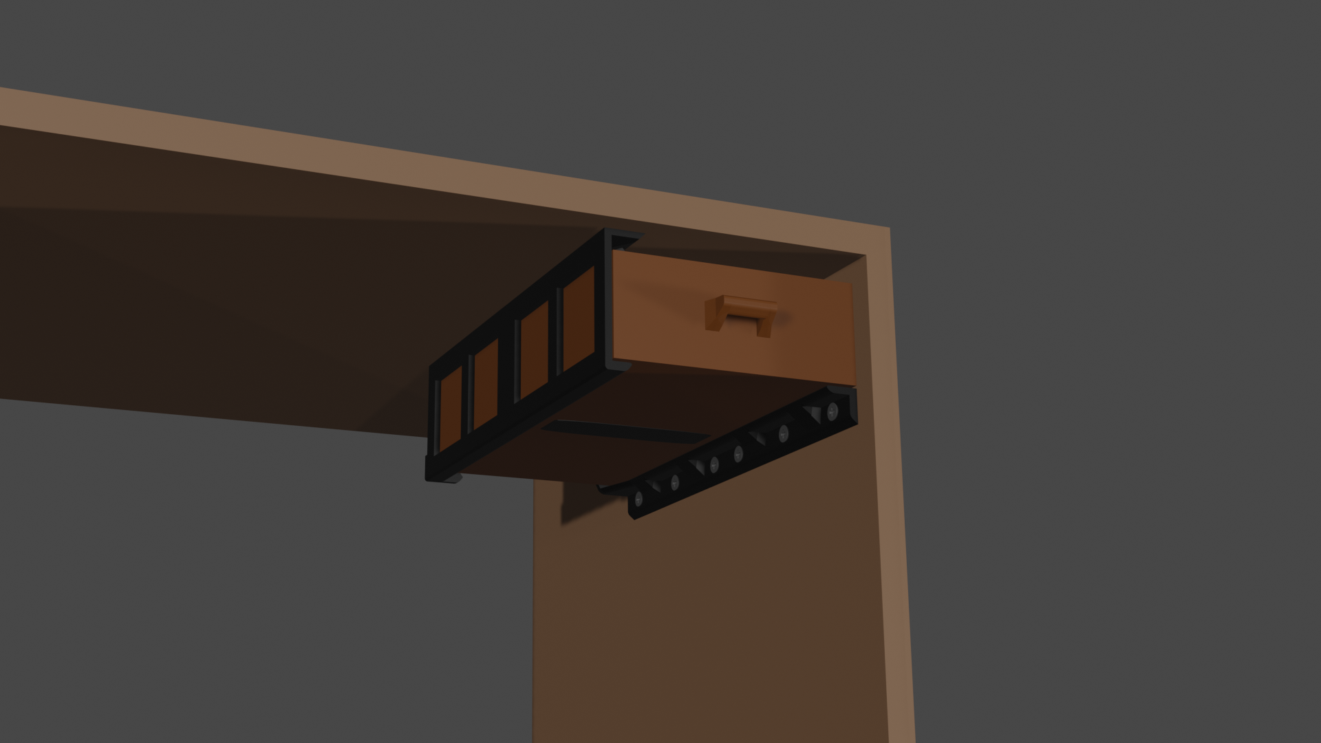 Easy Printable Desk Drawer by Johnny FicJr | Download free STL model ...