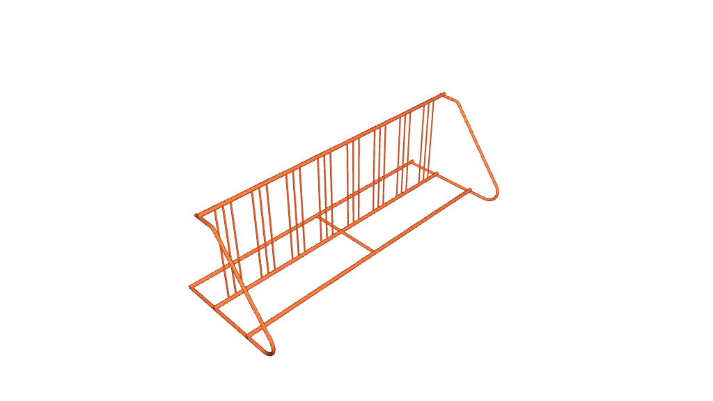 Scale Bike Rack - Grid Style by Henry Levesque | Download free STL ...