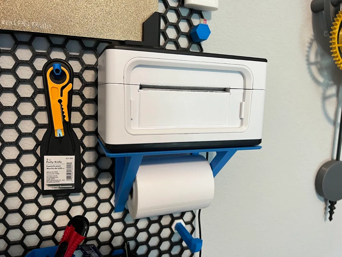 Honeycomb Wall Munbyn Label Printer Stand by Jared | Download free STL ...