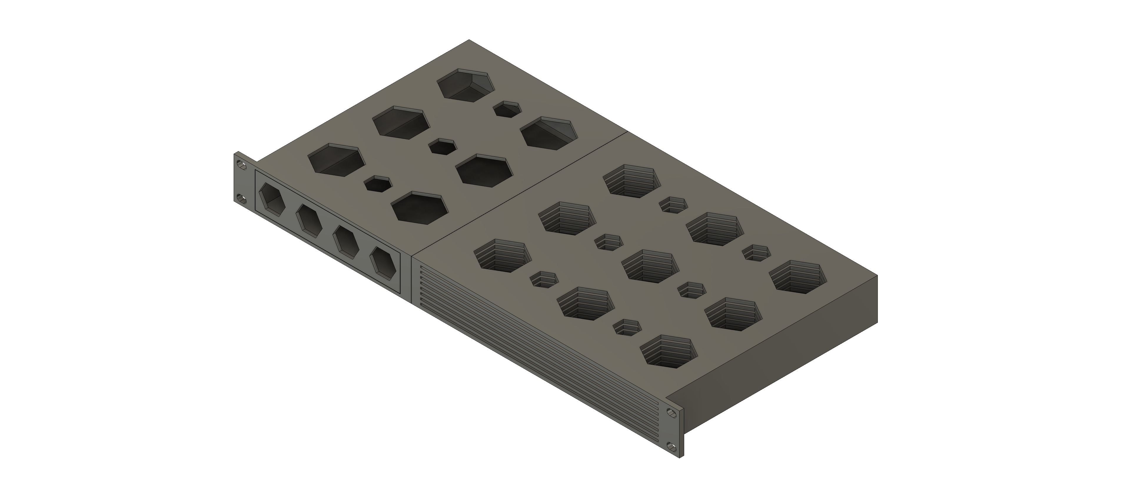19" rack 8 Prusa MK3.x/MK4 build plates holder + drawer by AWSW ...