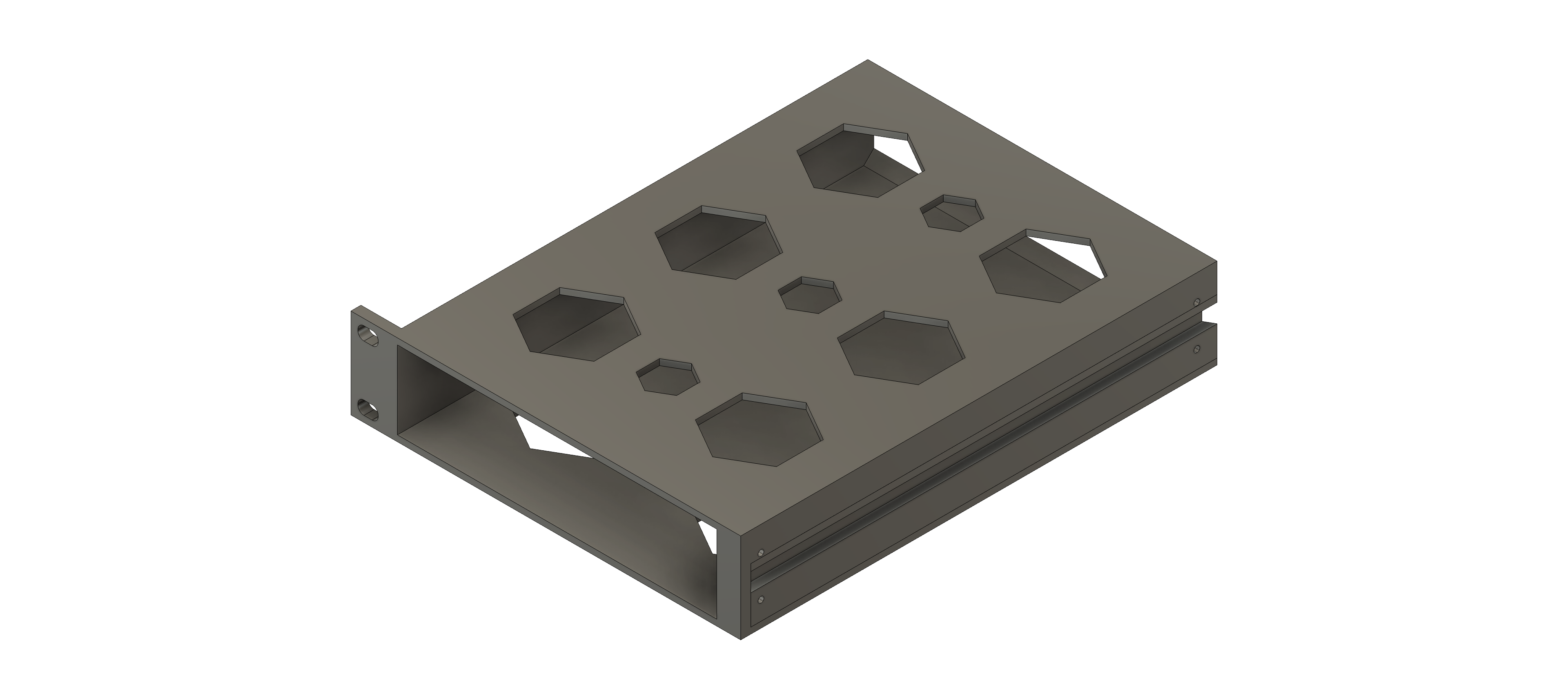 19" rack 8 Prusa MK3.x/MK4 build plates holder + drawer by AWSW ...