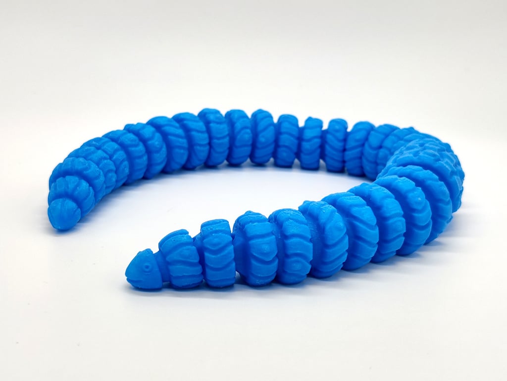 Wormy, the Print-in-Place Articulated Worm Toy by Tony Youngblood ...