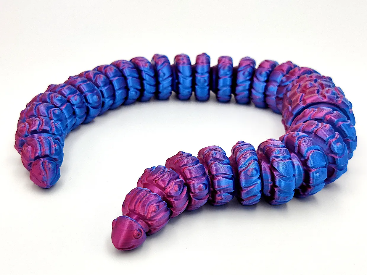 Wormy, the Print-in-Place Articulated Worm Toy by Tony Youngblood ...