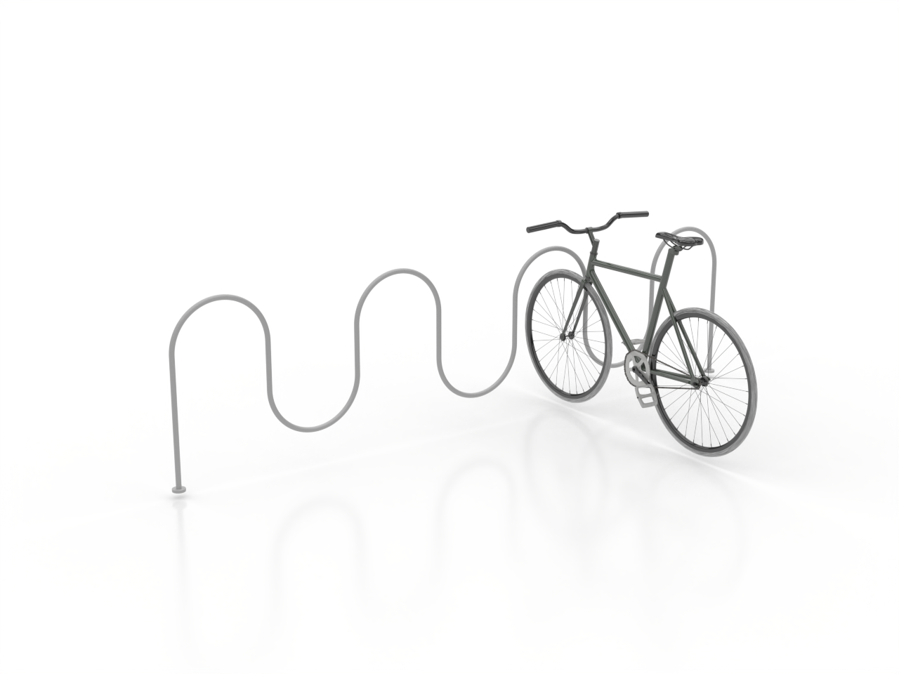Scale Bike Rack - Wide Wave Style by Henry Levesque | Download free STL ...