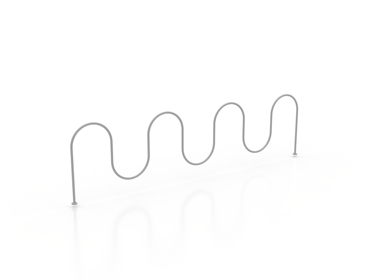 Scale Bike Rack - Wide Wave Style by Henry Levesque | Download free STL ...