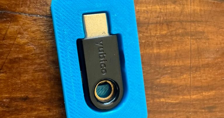 yubikey 5c holder by hxla | Download free STL model | Printables.com