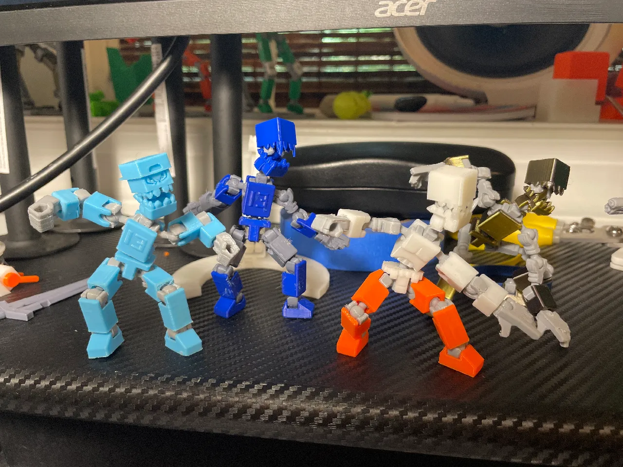 mini 13 head multi color teeth monster pack by PrintablJyngX | Download ...