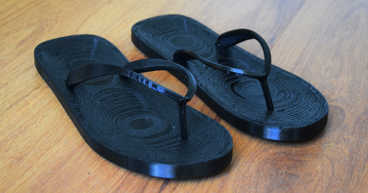 Flip Flops - Fully 3d-printed by MakerVerse Designs | Download free STL ...