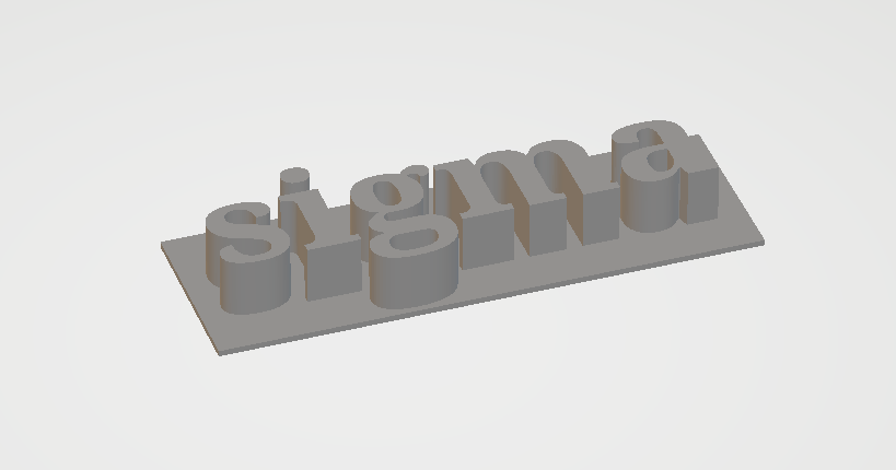 Sigma name plate by Abs | Download free STL model | Printables.com