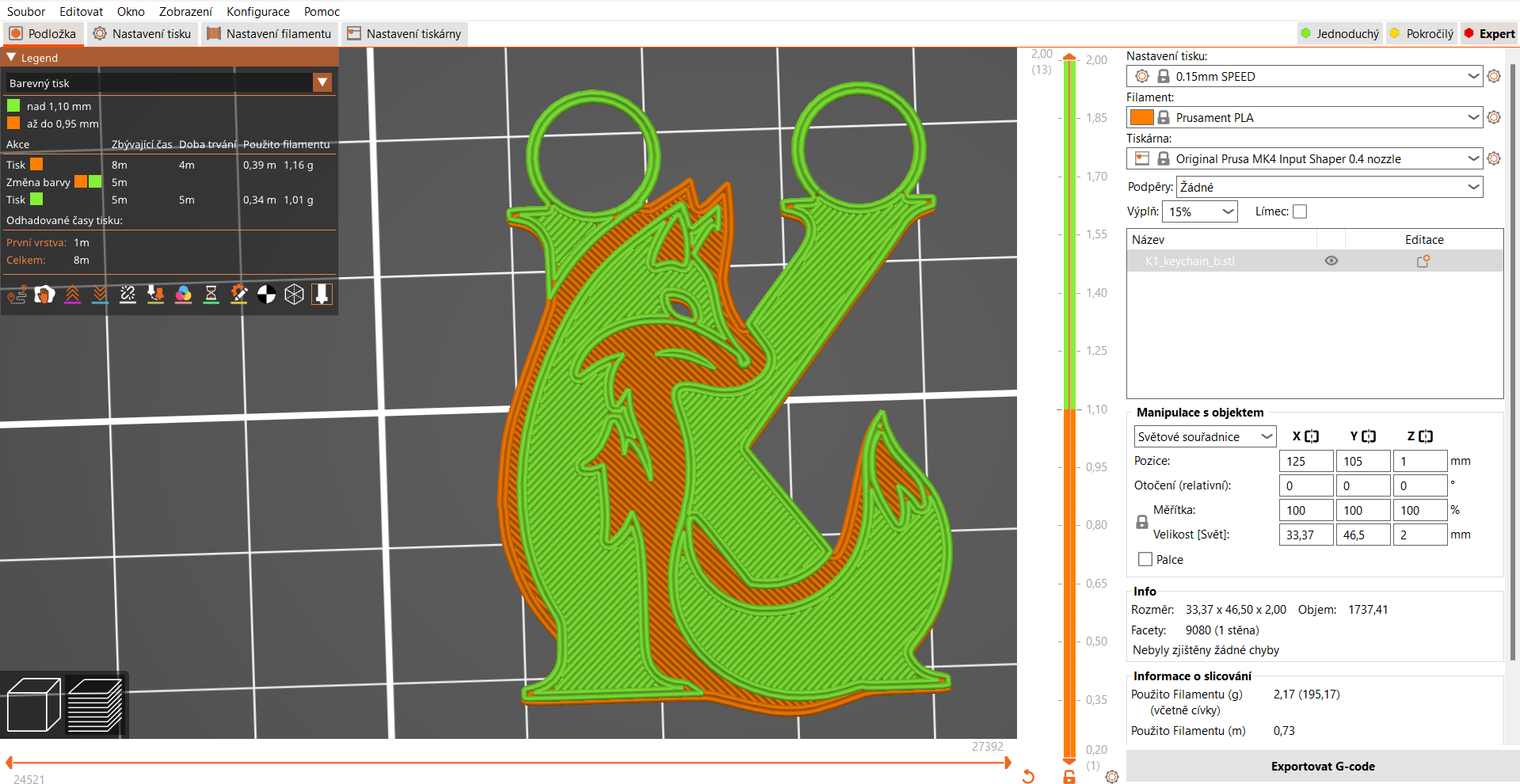 Fox alphabet: Letter K (version 1) by Nina Máčová | Download free STL ...