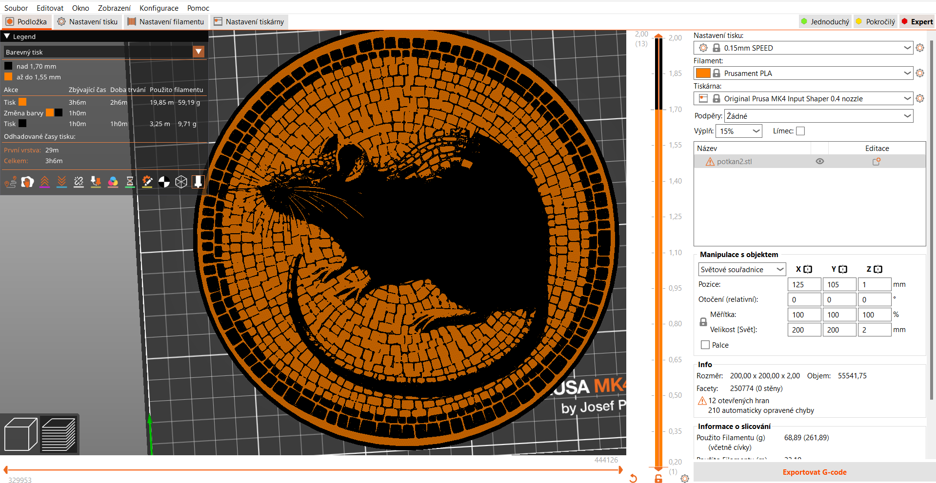 Rat 4 (two colours) by Nina Máčová | Download free STL model ...