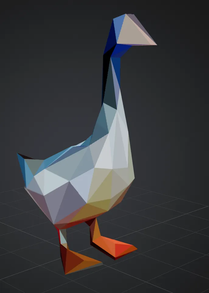 Low Poly Goose by Liam West | Download free STL model | Printables.com