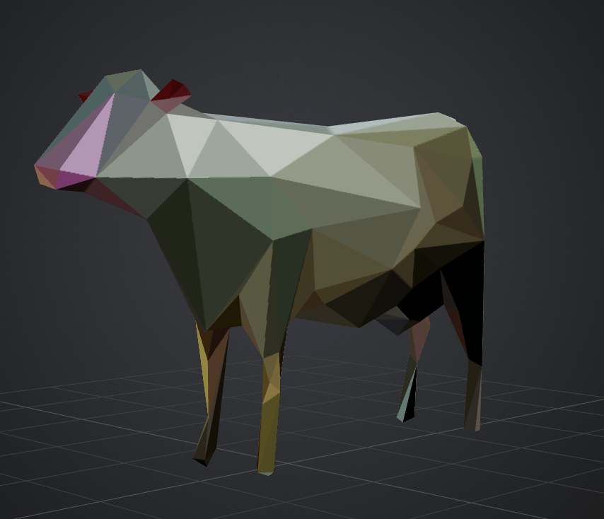 Low Poly Cow por Liam West | Descargar modelo STL gratuito | Printables.com