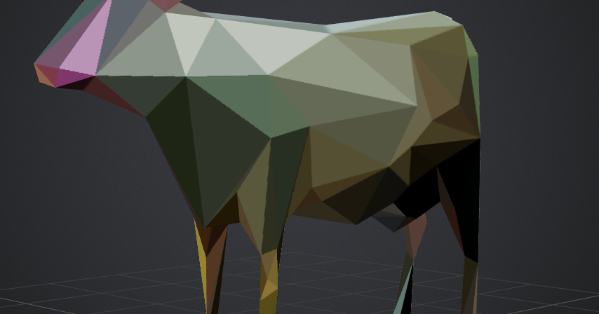 Low Poly Cow por Liam West | Descargar modelo STL gratuito | Printables.com