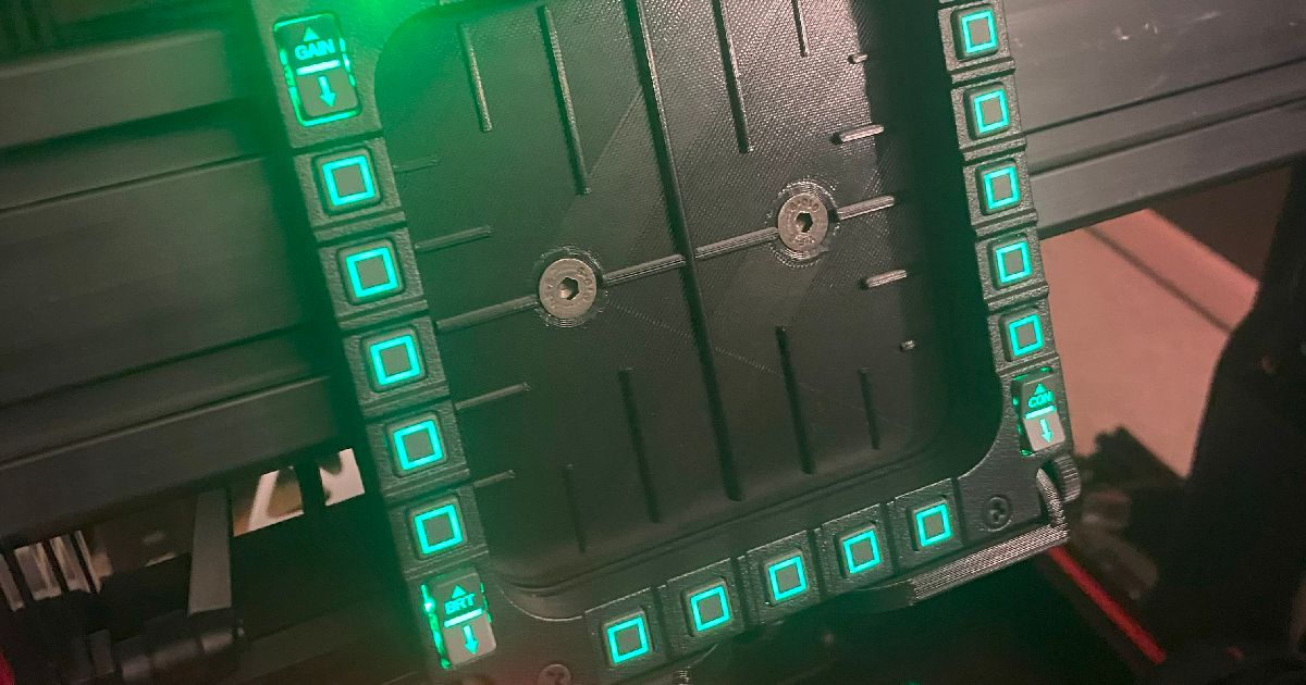 Thrustmaster MFD Cougar Mount w/ VR finger guide lines by Sim Motion ...