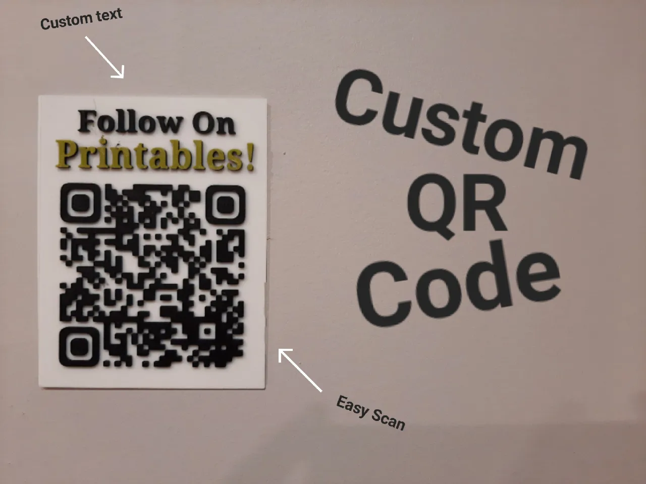 Custom QR Code by Simple Guy | Download free STL model | Printables.com