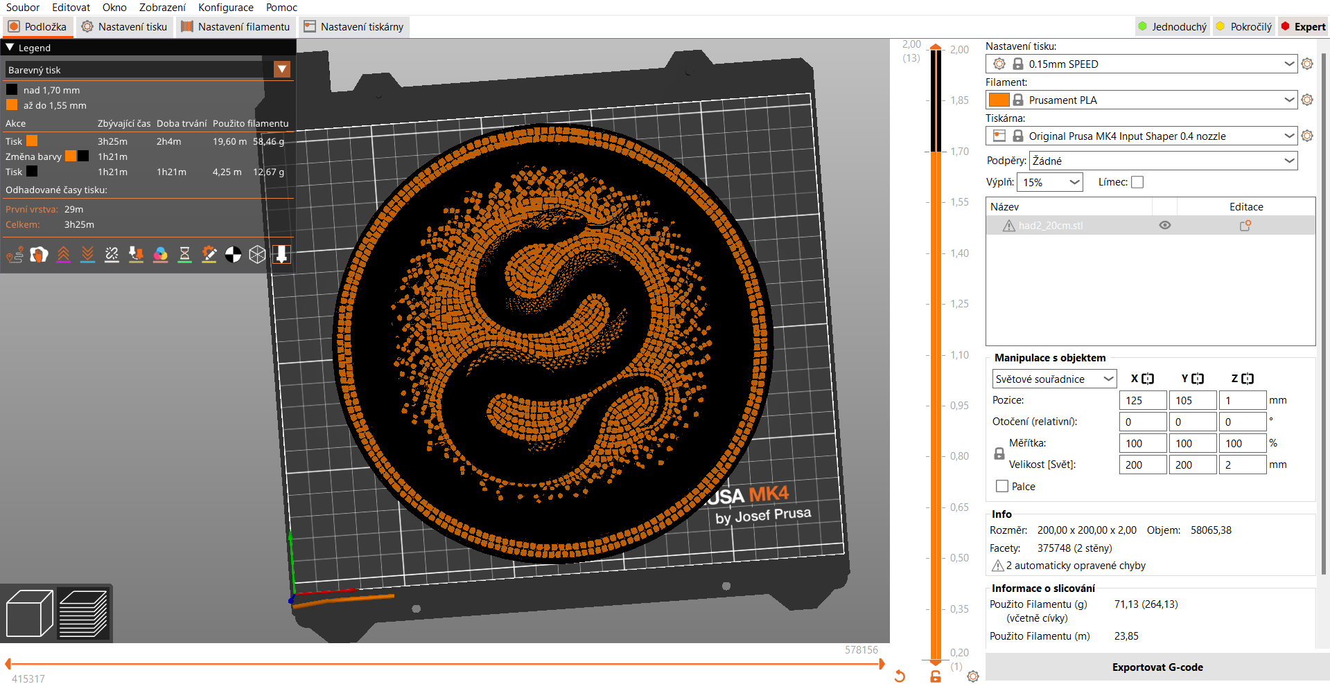 Three mosaic snakes (two colours) by Nina Máčová | Download free STL ...