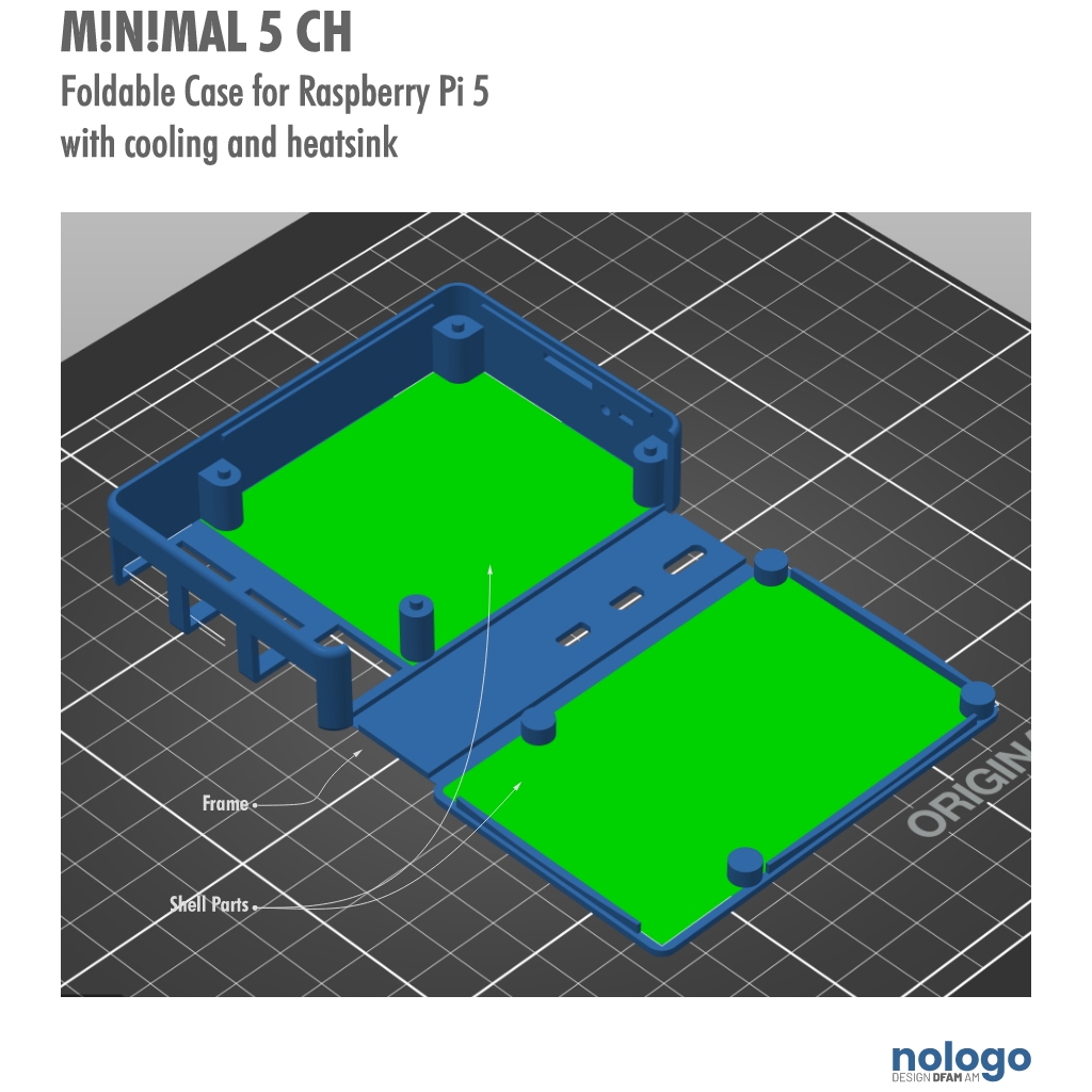 M!N!MAL 5 CH - Raspberry Pi 5 Case by nologoearth | Download free STL ...