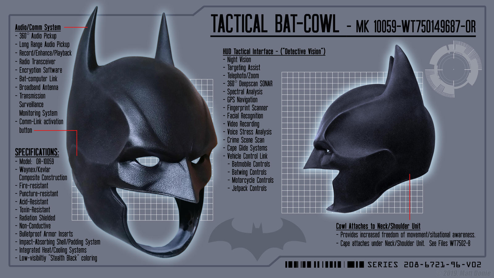 Batman Arkham Origins Cowl by Thor3D | Download free STL model ...