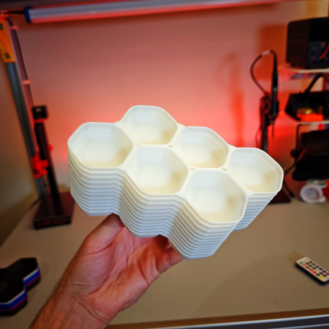 Tessellating Stackable Hexagonal Honeycomb Organiser Trays by Adam ...