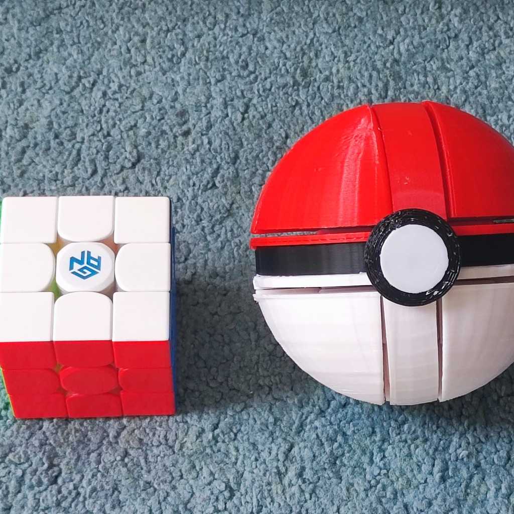 Rubik's Pokeball 3x3 by Rómax | Download free STL model | Printables.com