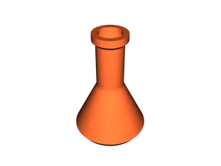 Erlenmeyer flask by Titan3D | Download free STL model | Printables.com