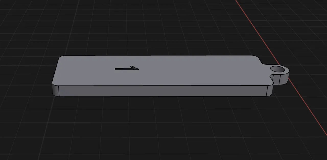 Keychain | Number 1 hole by Dythane | Download free STL model ...