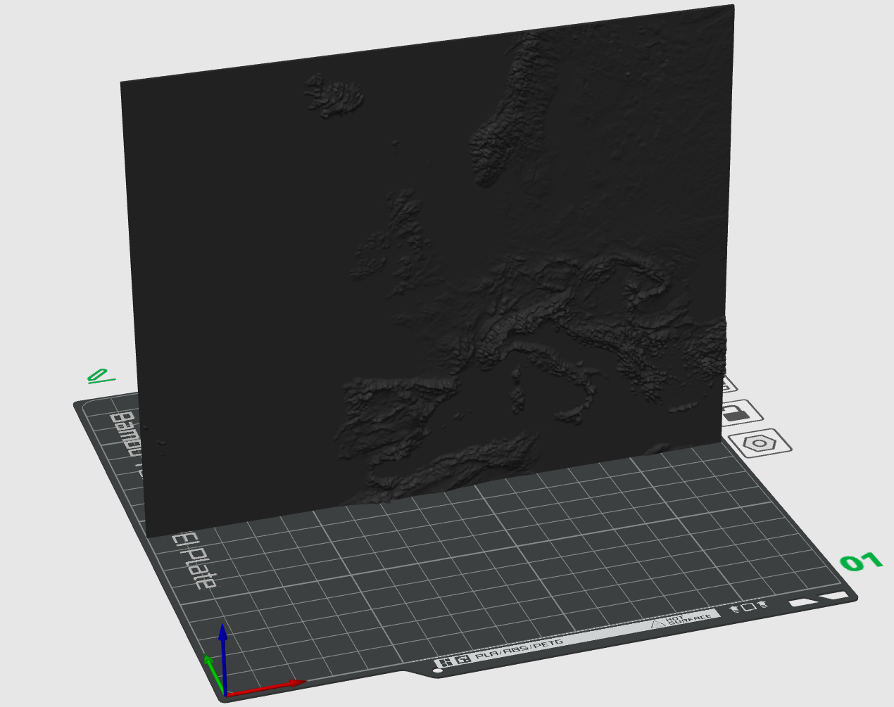 Convex Map Of Europe Lithofan By Piotrek0669 Download Free Stl