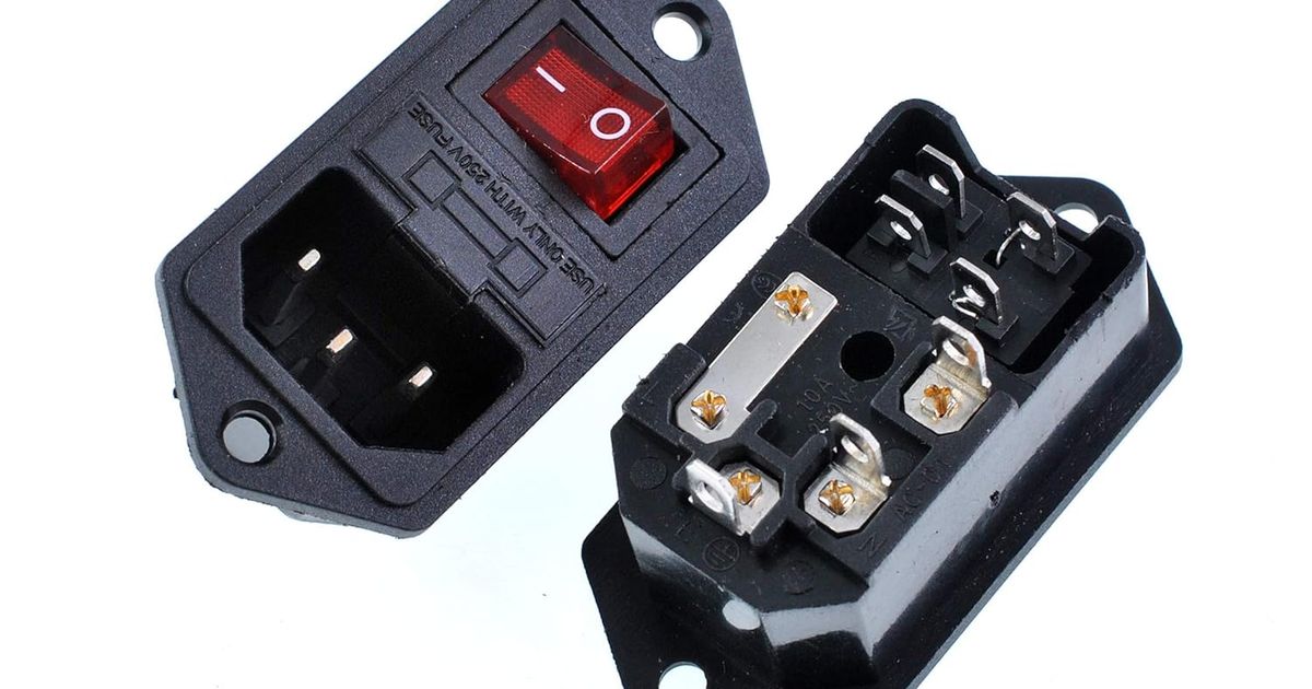 Power cover with fused IEC plug with switch for extended psu mount for ...