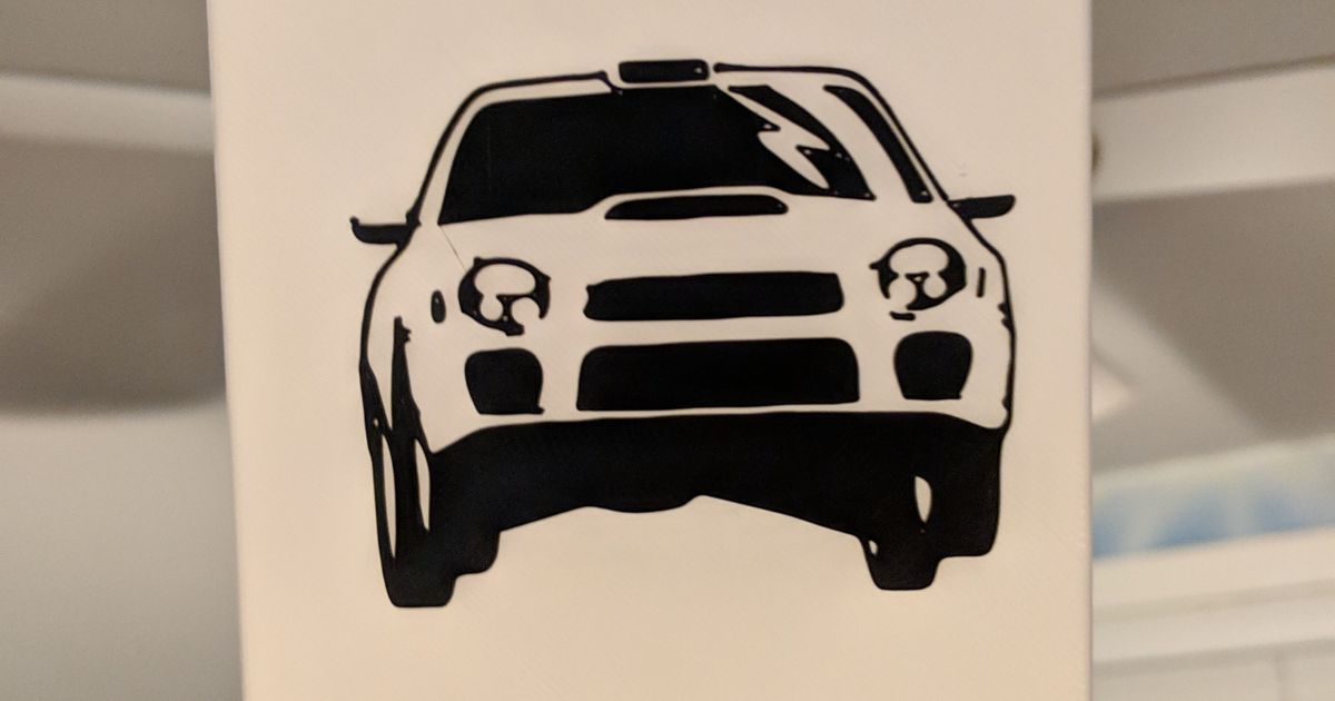 Multicolor Subaru WRX print for single extruder printers by C ...