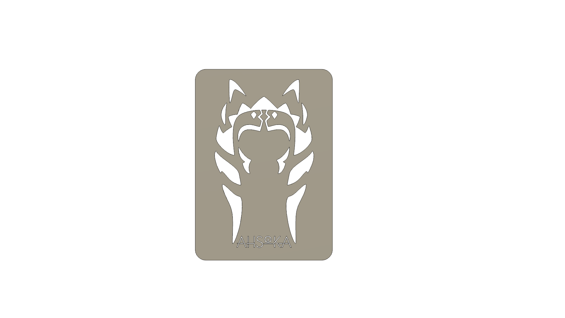 Ahsoka stencil by Micah Focht | Download free STL model | Printables.com