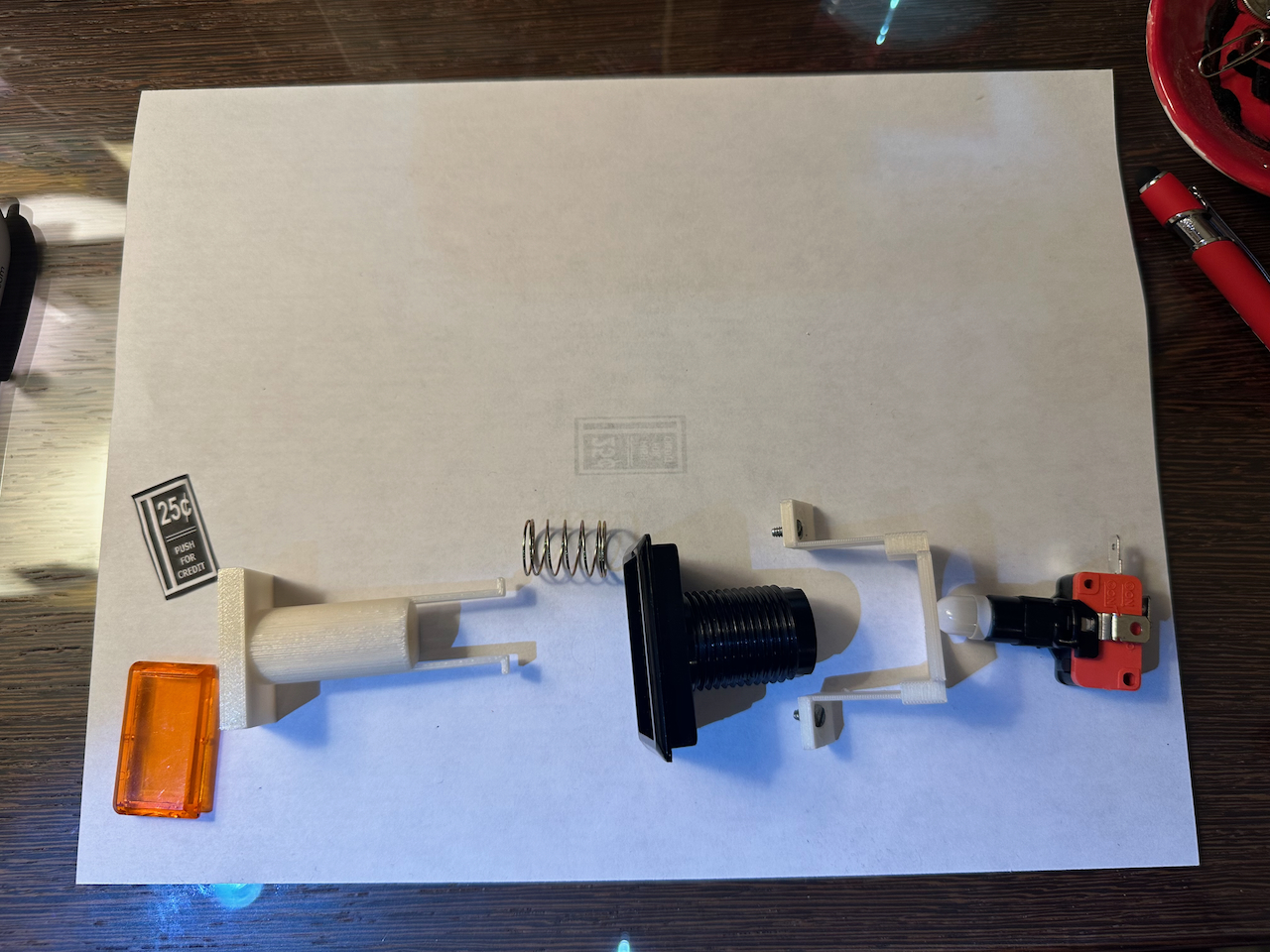 Pinball Coin Door Return Button Mod for lighted buttons by Gonzonia ...