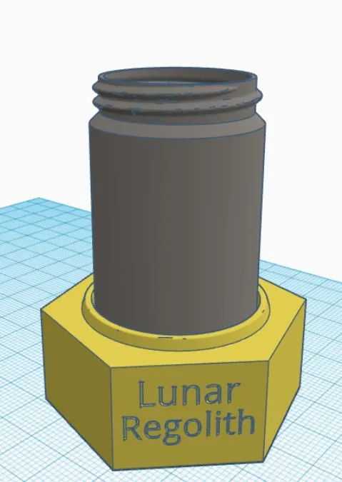 Regolith Sample Holder (large jar) by Space_Gal | Download free STL model | Printables.com