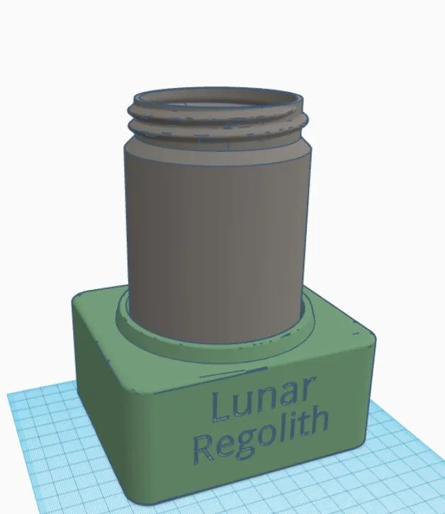 Regolith Sample Holder (large jar) by Space_Gal | Download free STL ...