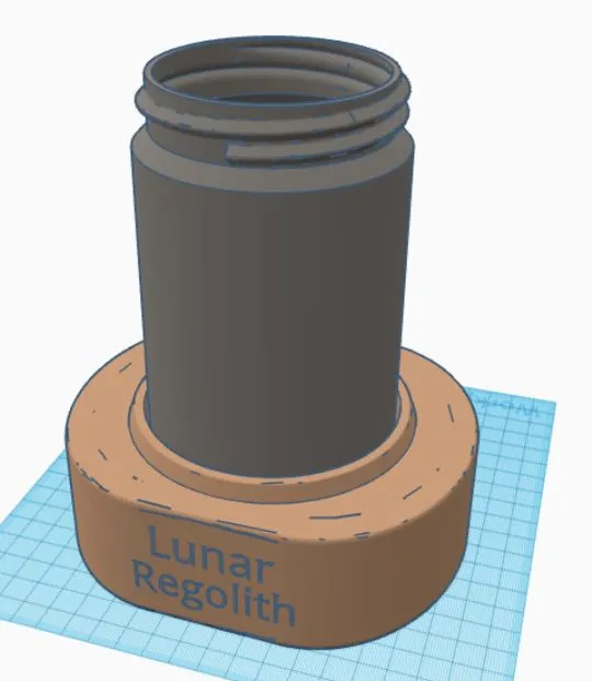 Regolith Sample Holder (large jar) by Space_Gal | Download free STL ...
