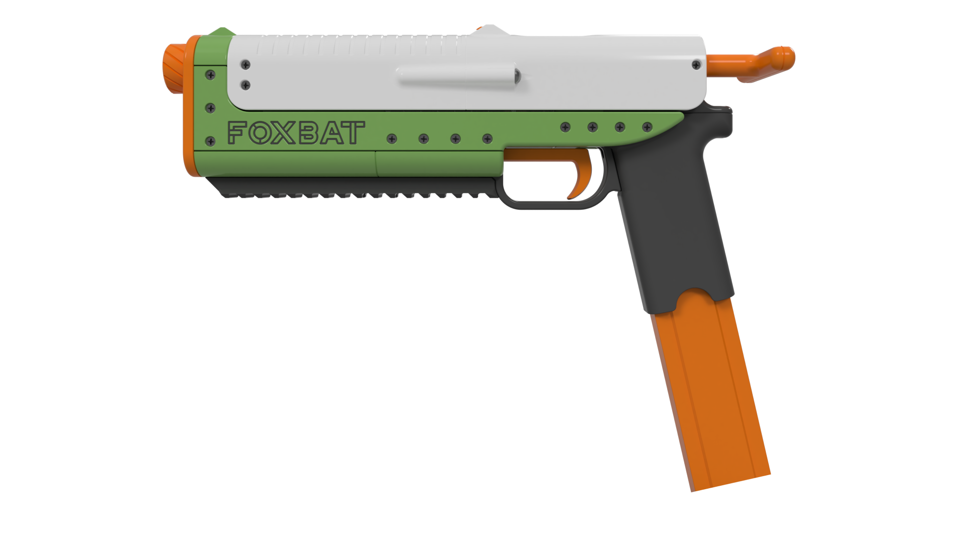 Foxbat - Mag-in-Grip Handcannon Pistol (Printed Nerf Blaster) by ...