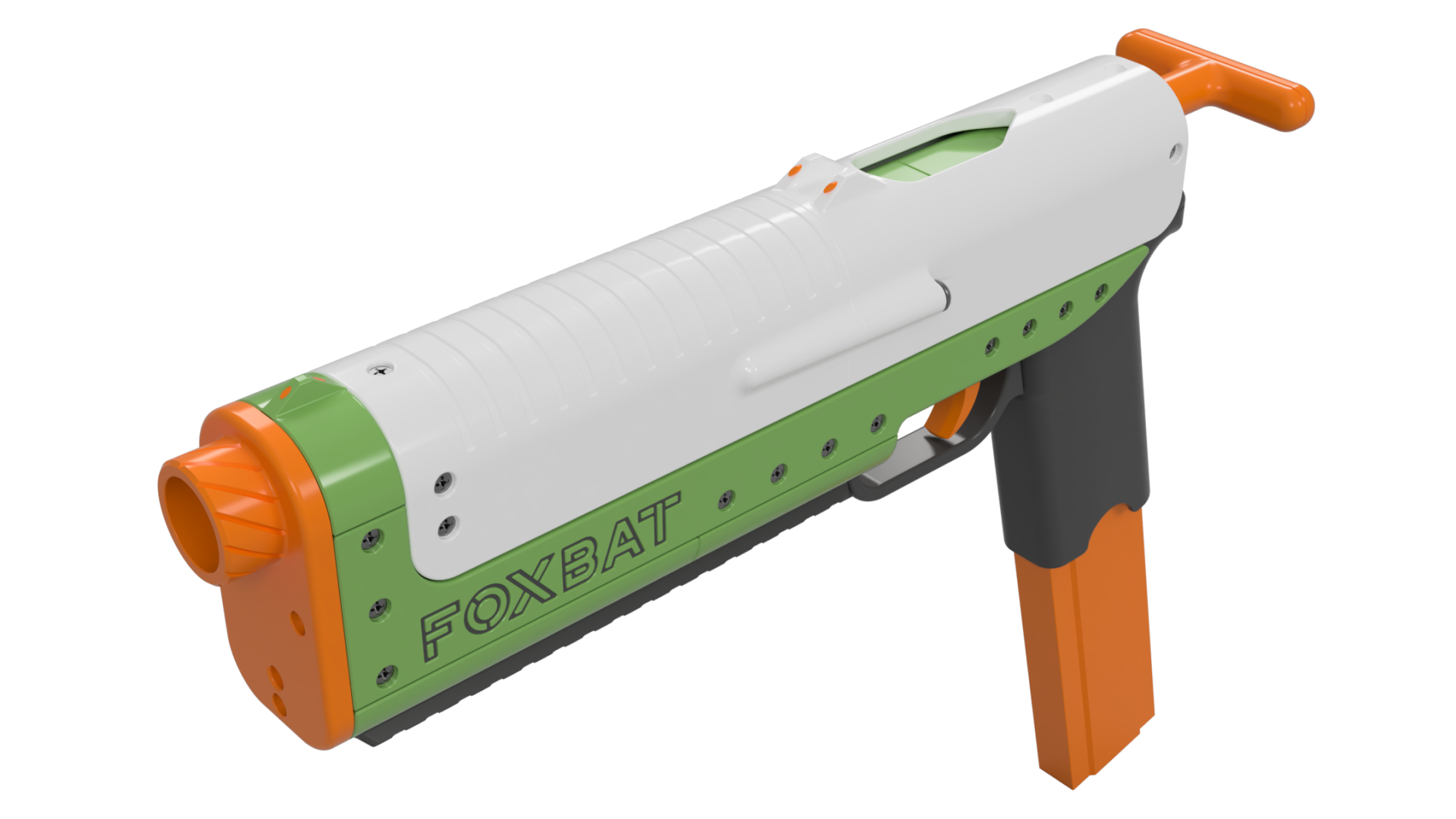 Foxbat - Mag-in-Grip Handcannon Pistol (Printed Nerf Blaster) by ...